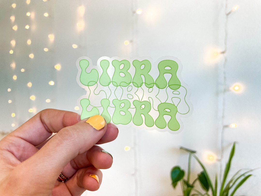 Libra Vinyl Sticker, Zodiac Sign Sticker, Astrological Signs Gift ...