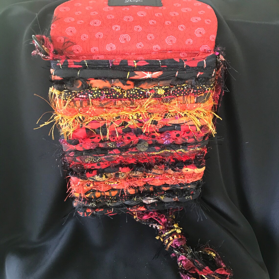Chinese Red Purse...crafted With Unique Textiles ... Nancy Faris ...