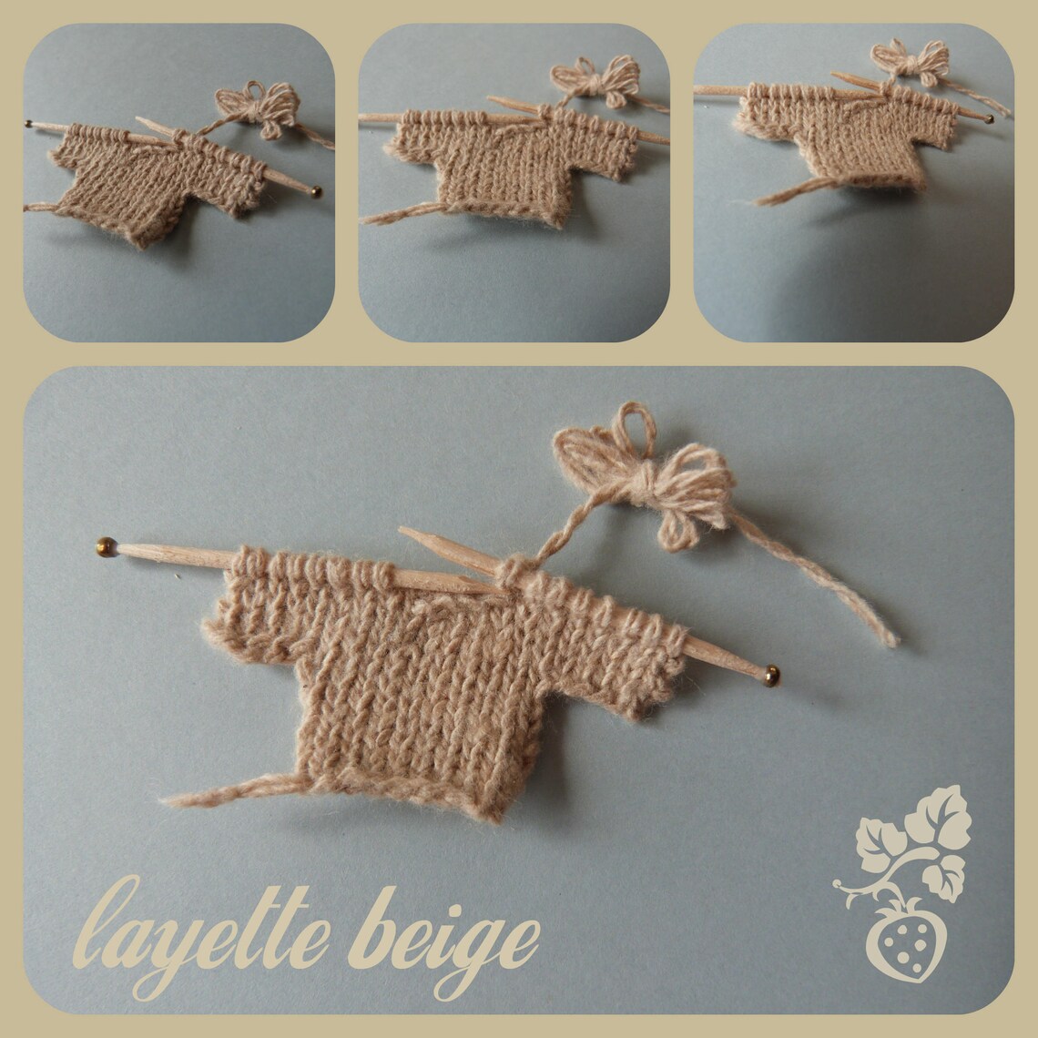 Small Knitted Sweater for Scrapbooking, Making Part, Miniature Deco - Etsy