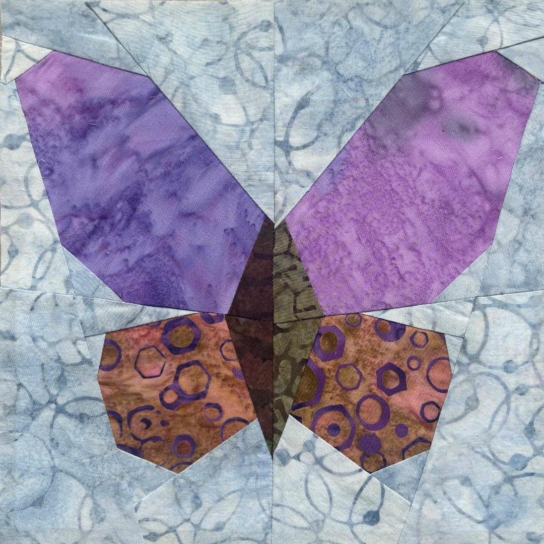 Butterfly (suzie) Quilt Block Pattern, Butterfly Series, PDF Download ...