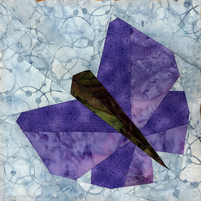 Butterfly (jessica - Hard) Quilt Block Pattern, Butterfly Series, PDF ...