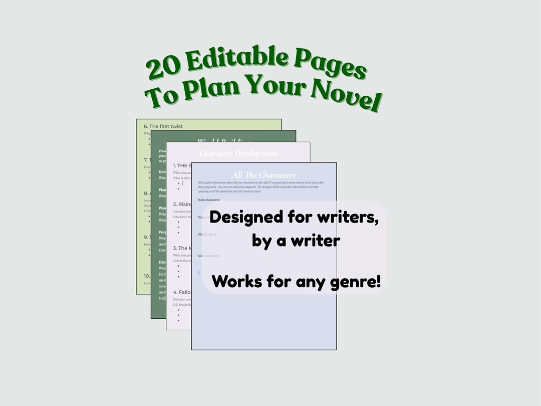 The ULTIMATE Novel Planning Guide! | Fantasy, Sci Fi, Romance ...