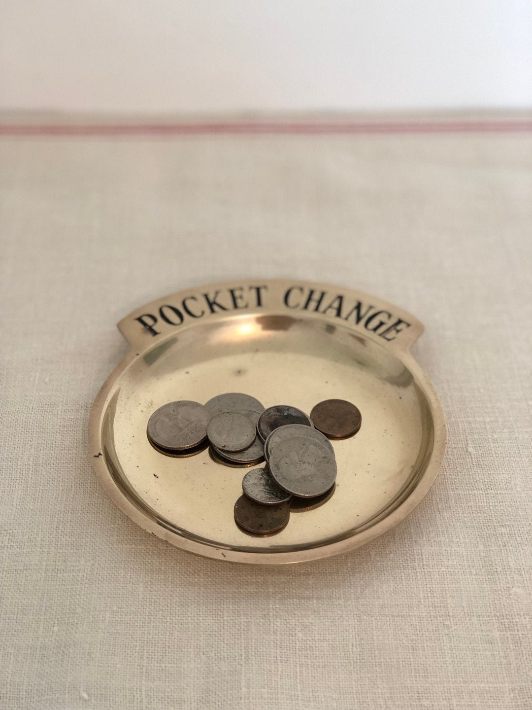 Vintage Penco Brass Pocket Change Dish - Etsy