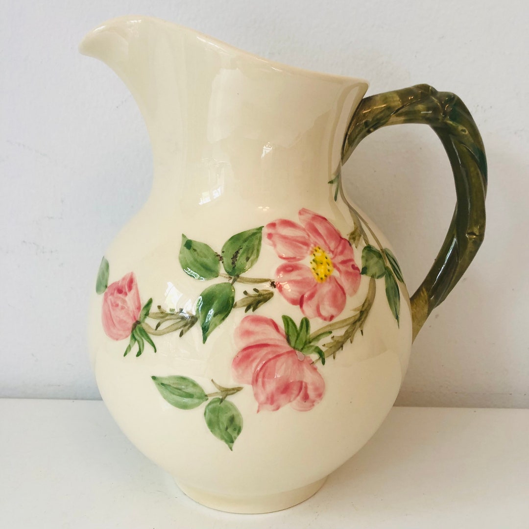 Vintage Mint Franciscan Desert Rose Large Pitcher - Etsy