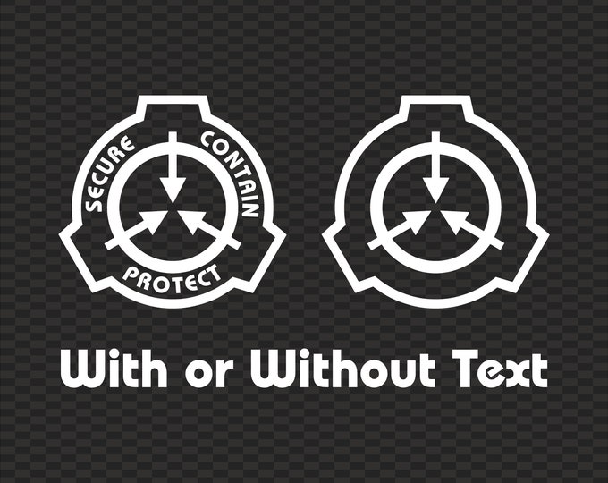 SCP Circle Logo Die Cut Decal Sticker With or Without Words NEW SIZE - Etsy