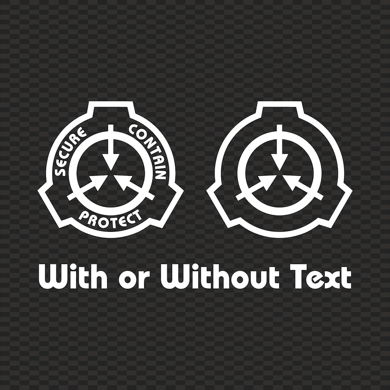 SCP Circle Logo Die Cut Decal Sticker With or Without Words NEW SIZE ...