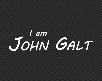 Who is John Galt Die Cut Decal Sticker Self Adhesive Vinyl | Etsy