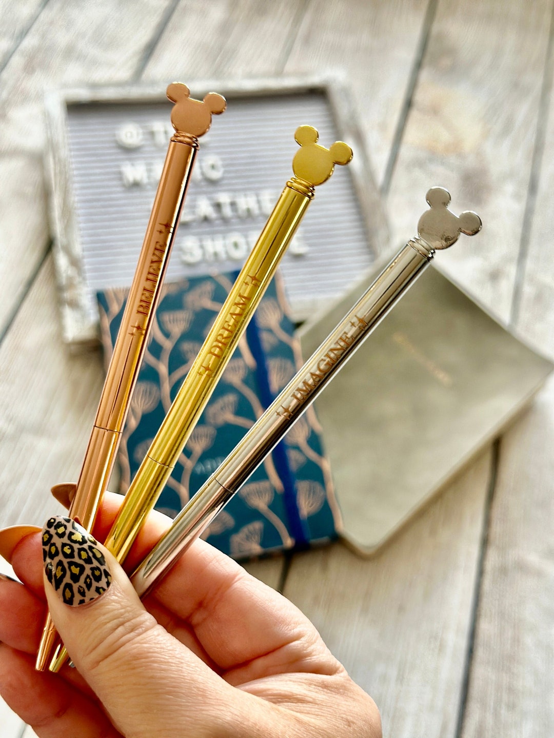 Ready to Ship: Engraved Mouse Pens | Set of 3 Metallics | Ballpoint ...