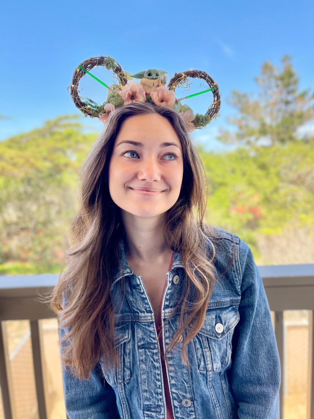 Floral Mouse Ears | Baby Alien Ears | Floral Crown Ears | Faraway ...