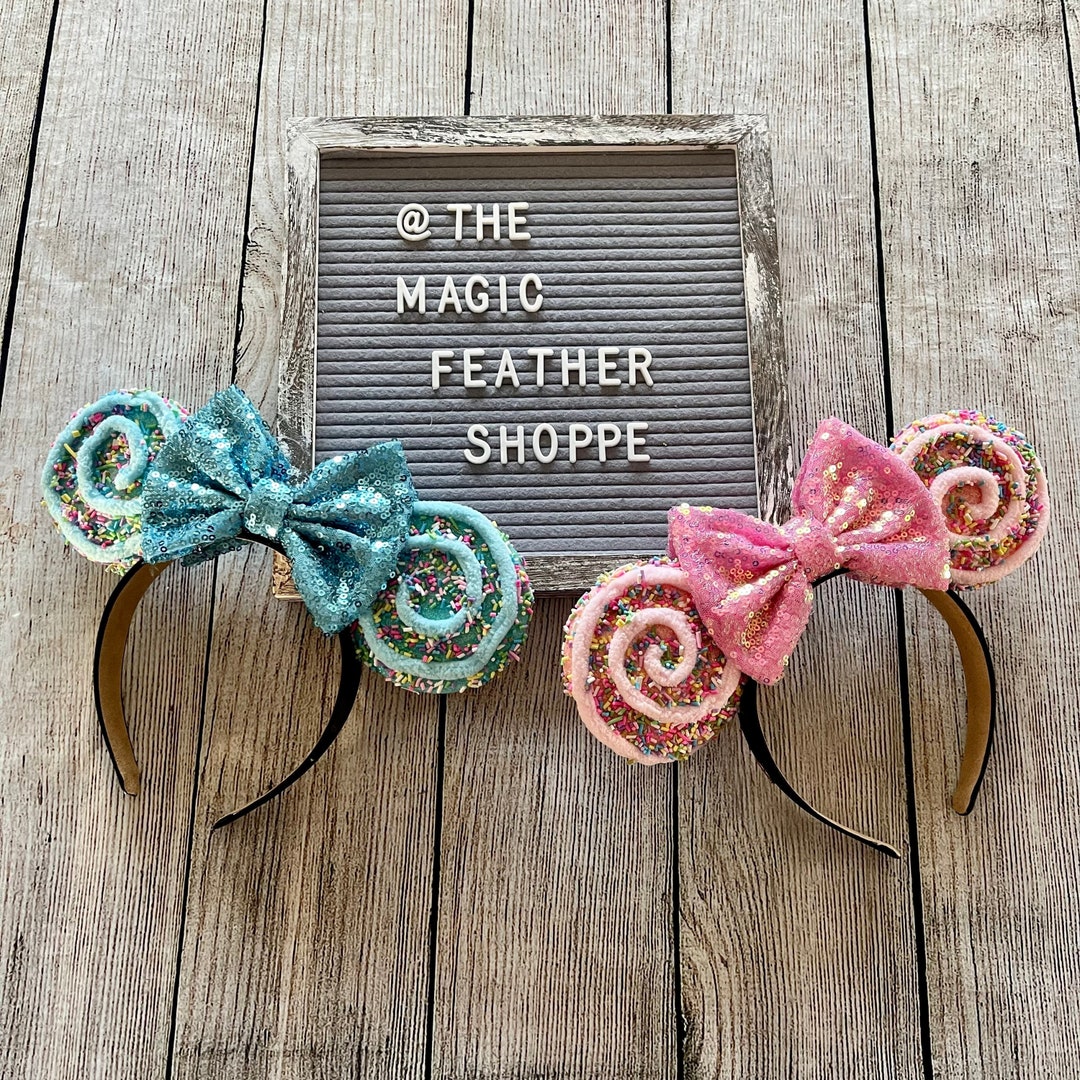 Cotton Candy Ears Candy Swirl Ears Mouse Ears Pink or - Etsy