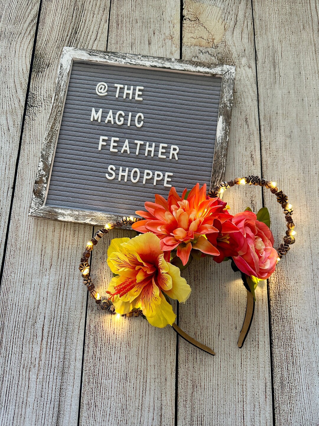 Wayfarer Princess Ears | Beaded Wire Ears | Floral Mouse Ears ...