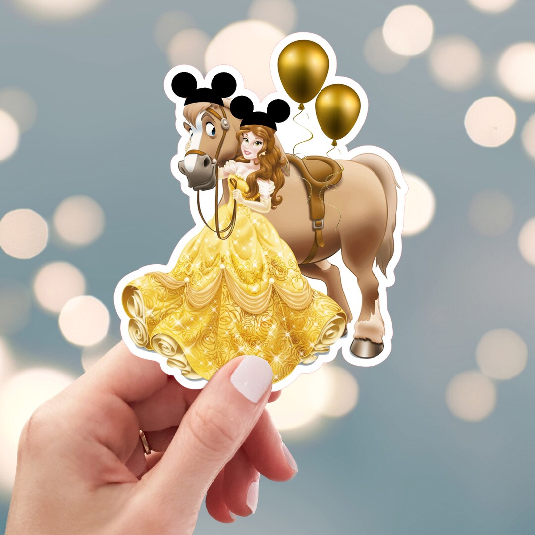 Belle Sticker, Beauty & the Beast Sticker, Princess Sticker, Vacation ...