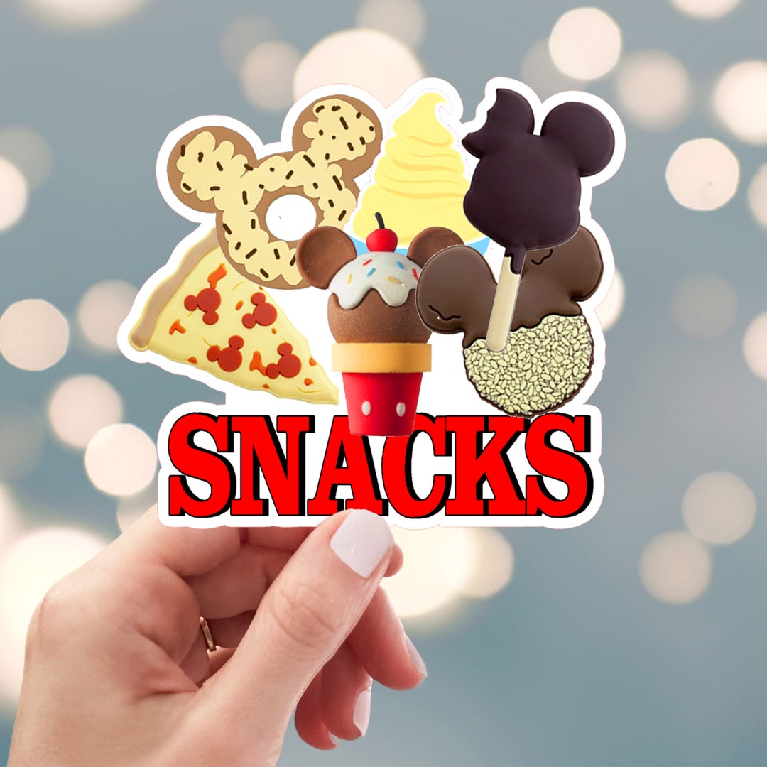 FREE Disney Snacks Sticker, Ice Cream Sticker, Disney Food Sticker ...