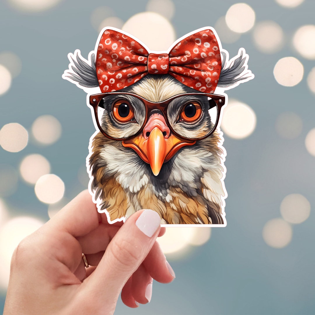 Farm Chicken Sticker, Fancy Hen Sticker, Mother Hen Sticker, Funny ...