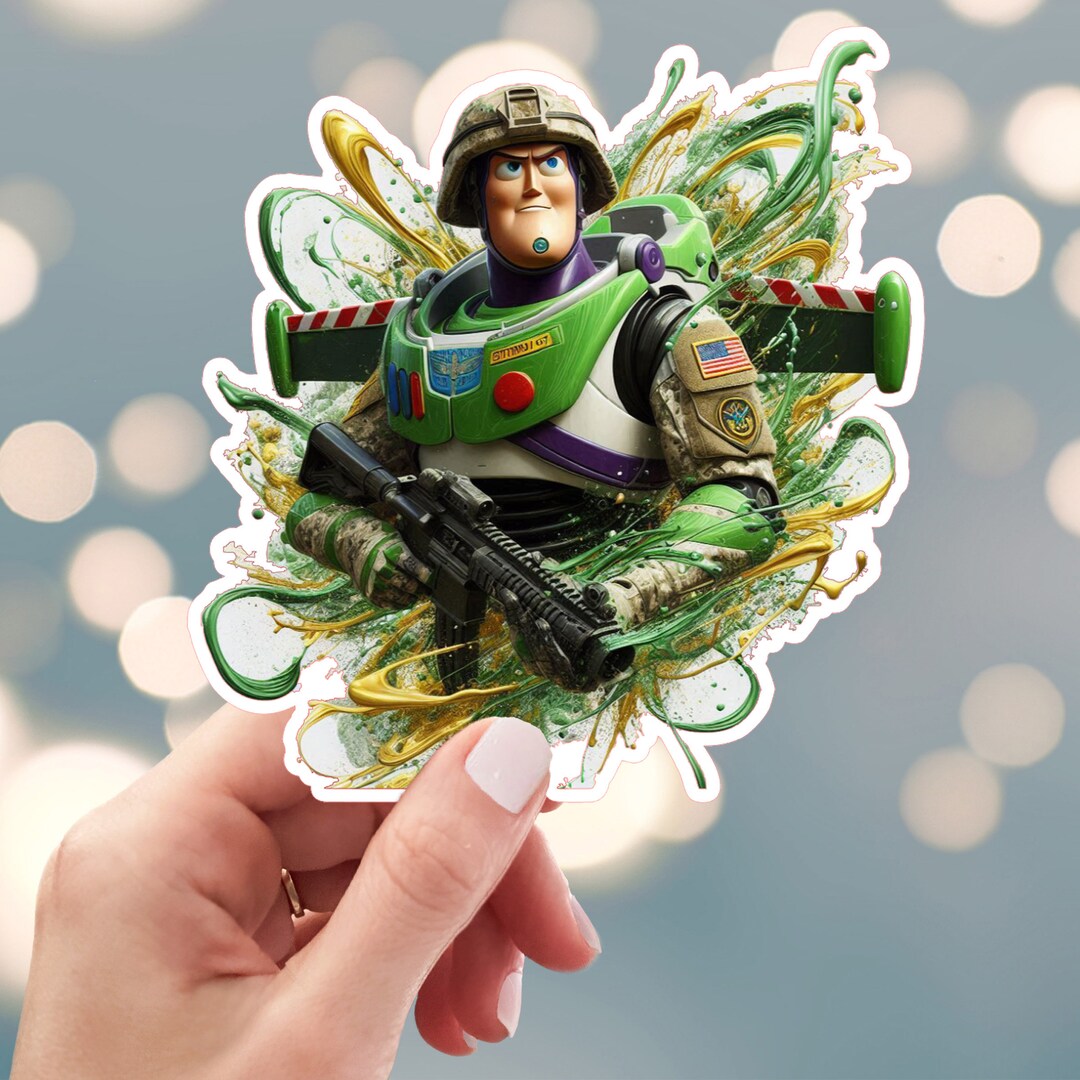 Military Buzz Sticker, Tactical Gear Buzz Lightyear Sticker, Video Game ...