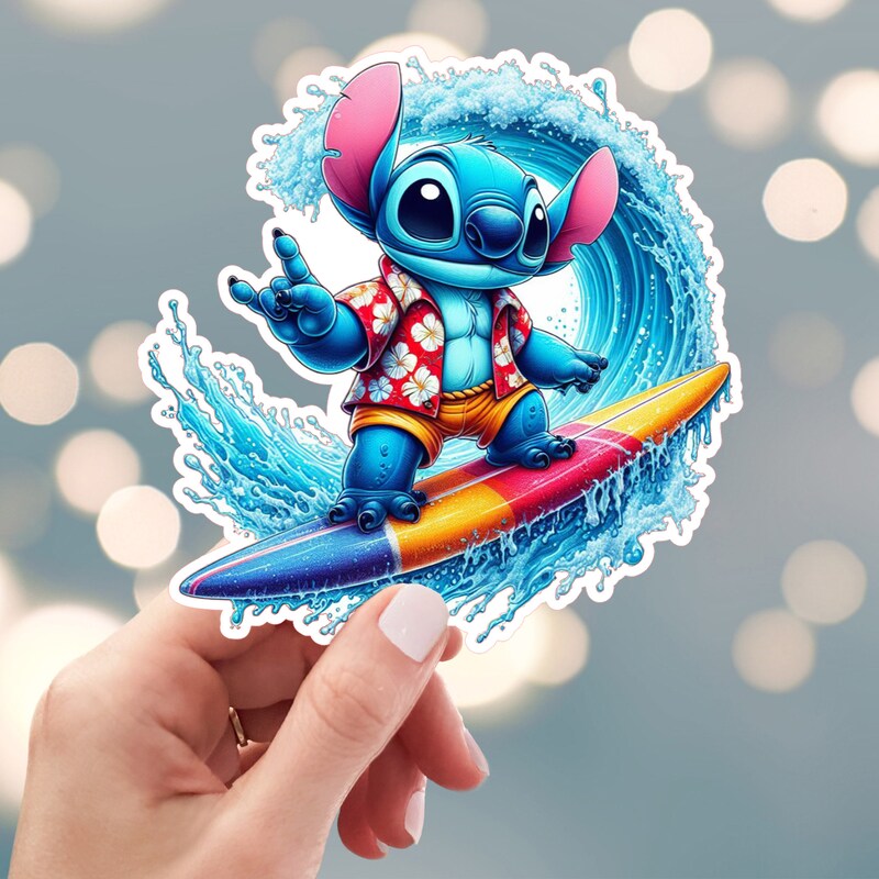 Stitch Surfboard Svg - Etsy