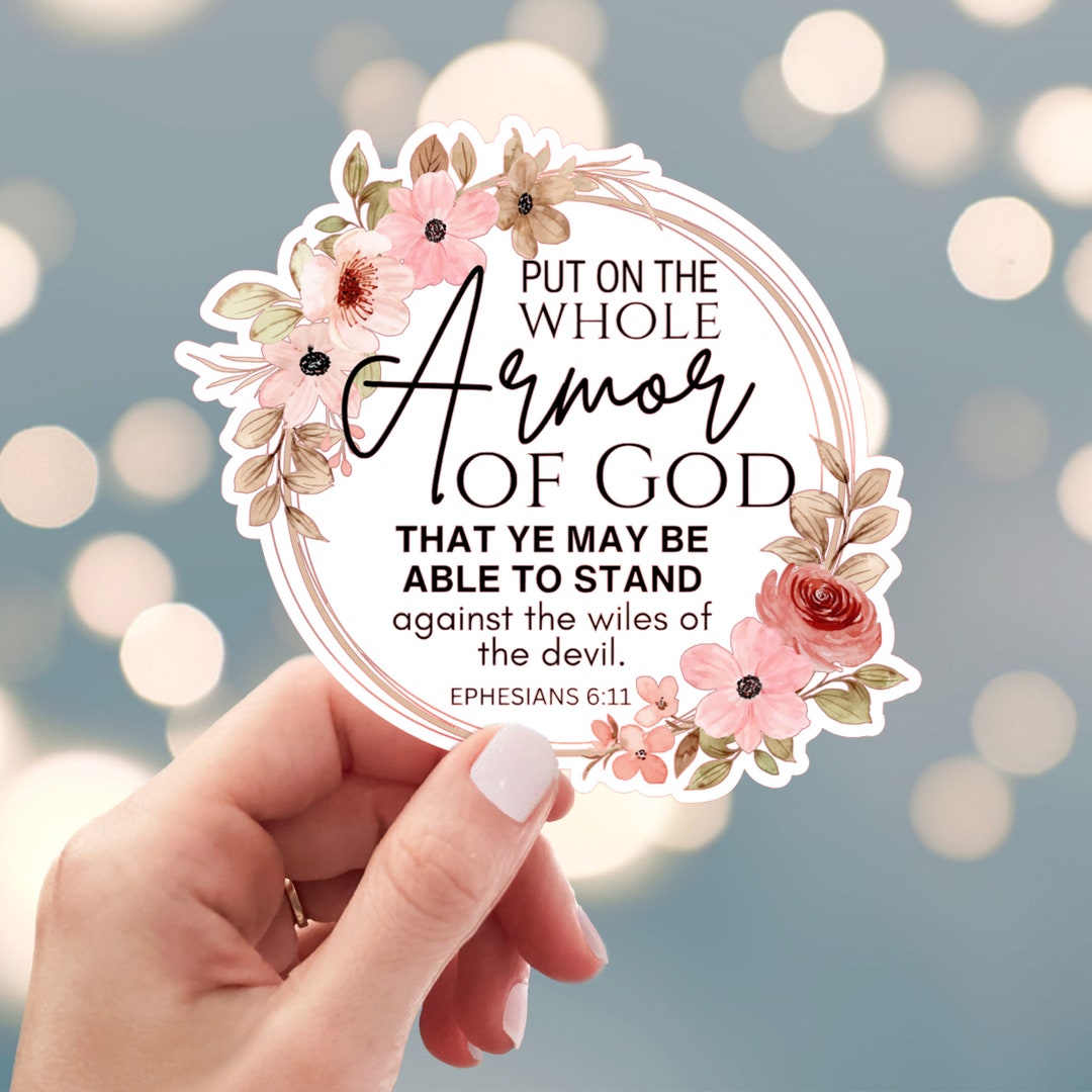 Biblical Sticker, the Whole Armor of God Sticker, Christian Sticker ...
