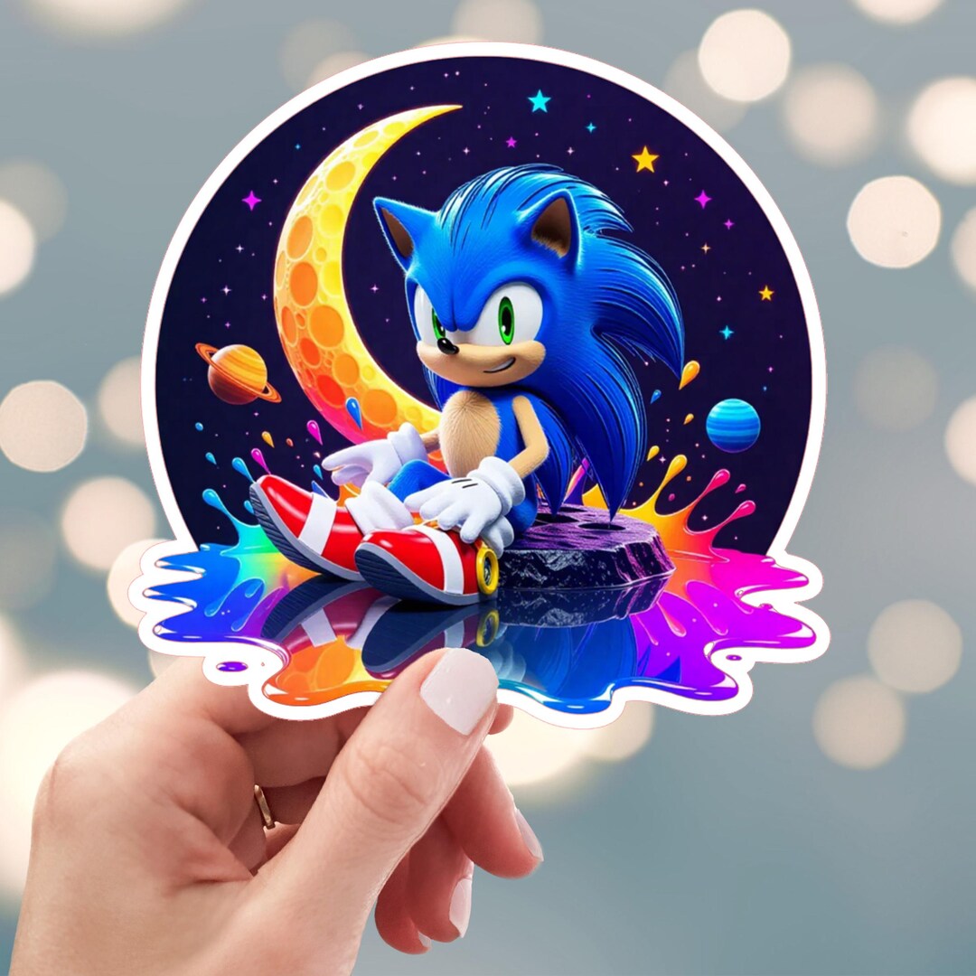 Sonic Sticker, Outer Space Sticker, Planet Stars Sticker, Astronaut ...