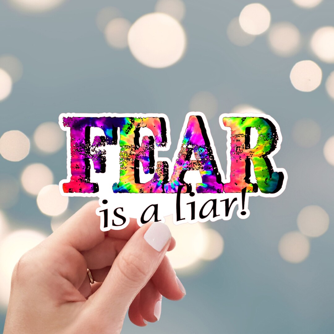 Fear is A Liar Sticker, Self Care Sticker, Mental Health Sticker, Anti ...