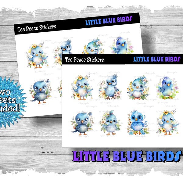 Bluebird Stickers - Etsy
