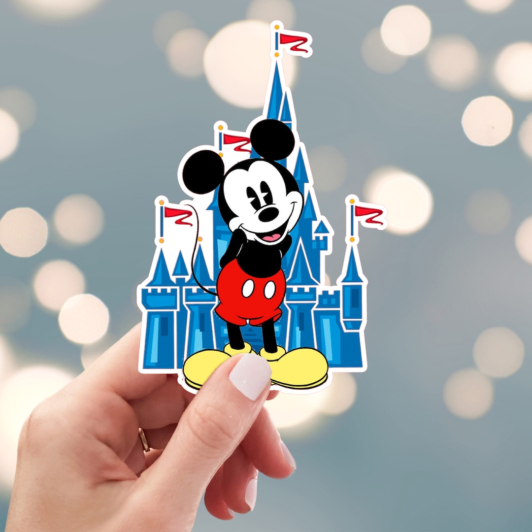 Mickey Mouse Sticker, Mickey Castle Sticker, Mickey Celebration Sticker ...
