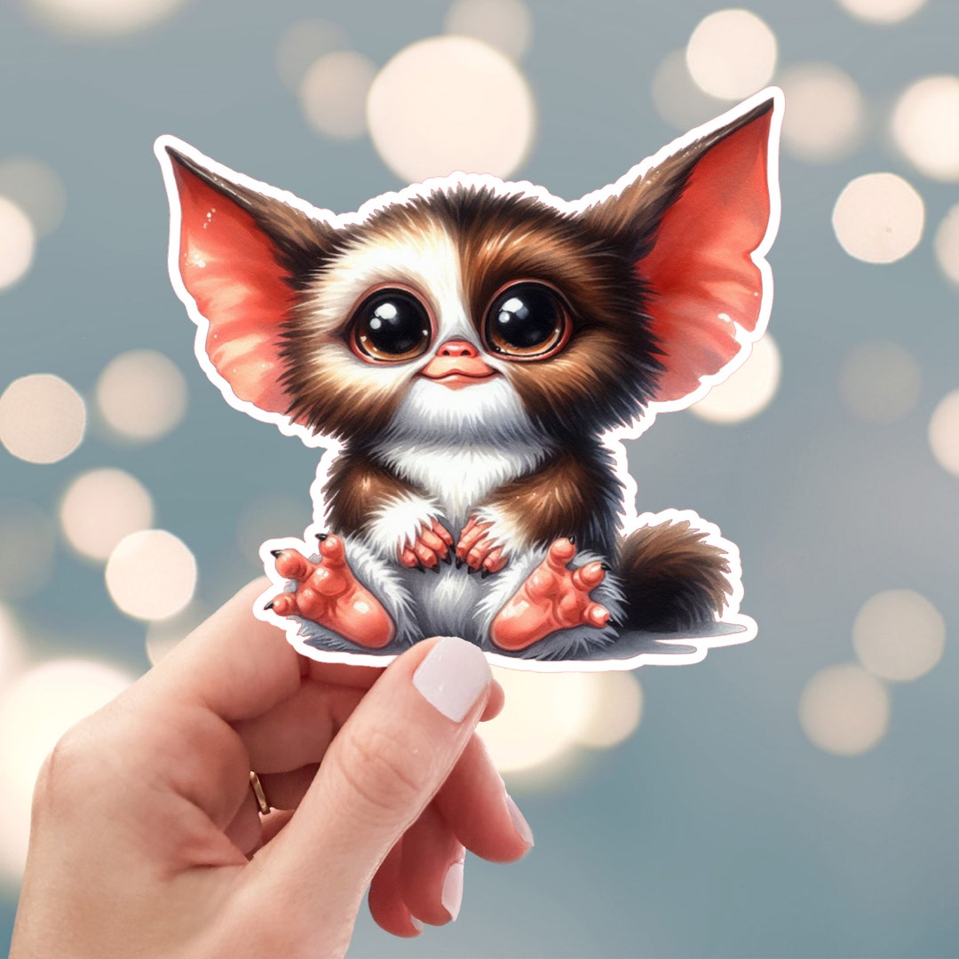 Gizmo Sticker, Kawaii Alien Creature Sticker, Gremlin Sticker, Outer ...