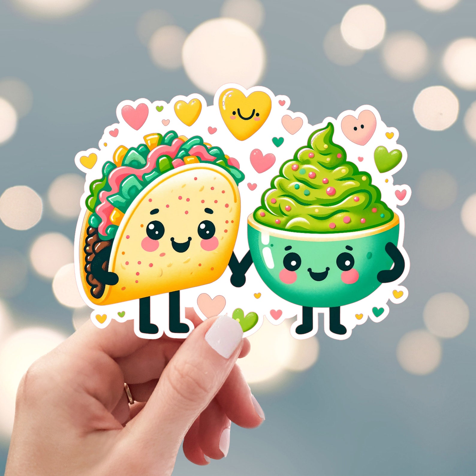 Tacos & Guacamole Sticker, Mexican Food Sticker, We Belong Together ...