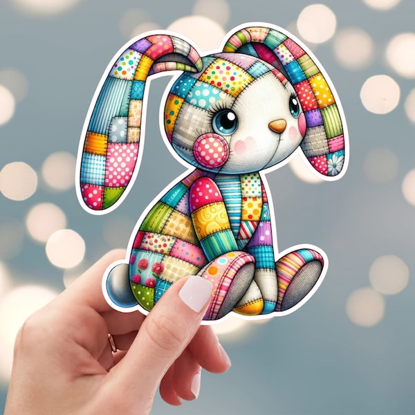 Patchwork Bunny - Etsy