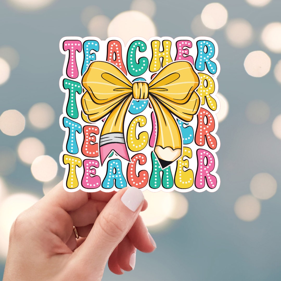Teacher Sticker, I Love Teaching Sticker, Back to School Sticker ...