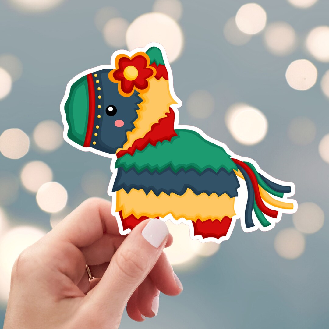 Piñata Sticker, Mexican Candy Sticker, Pinata Party Sticker, Cinco De ...