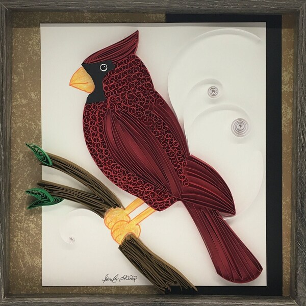 Cardinal Memorial Shadow Box - Etsy
