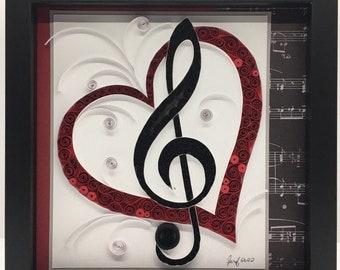 Quilled Music Note Pattern - Etsy