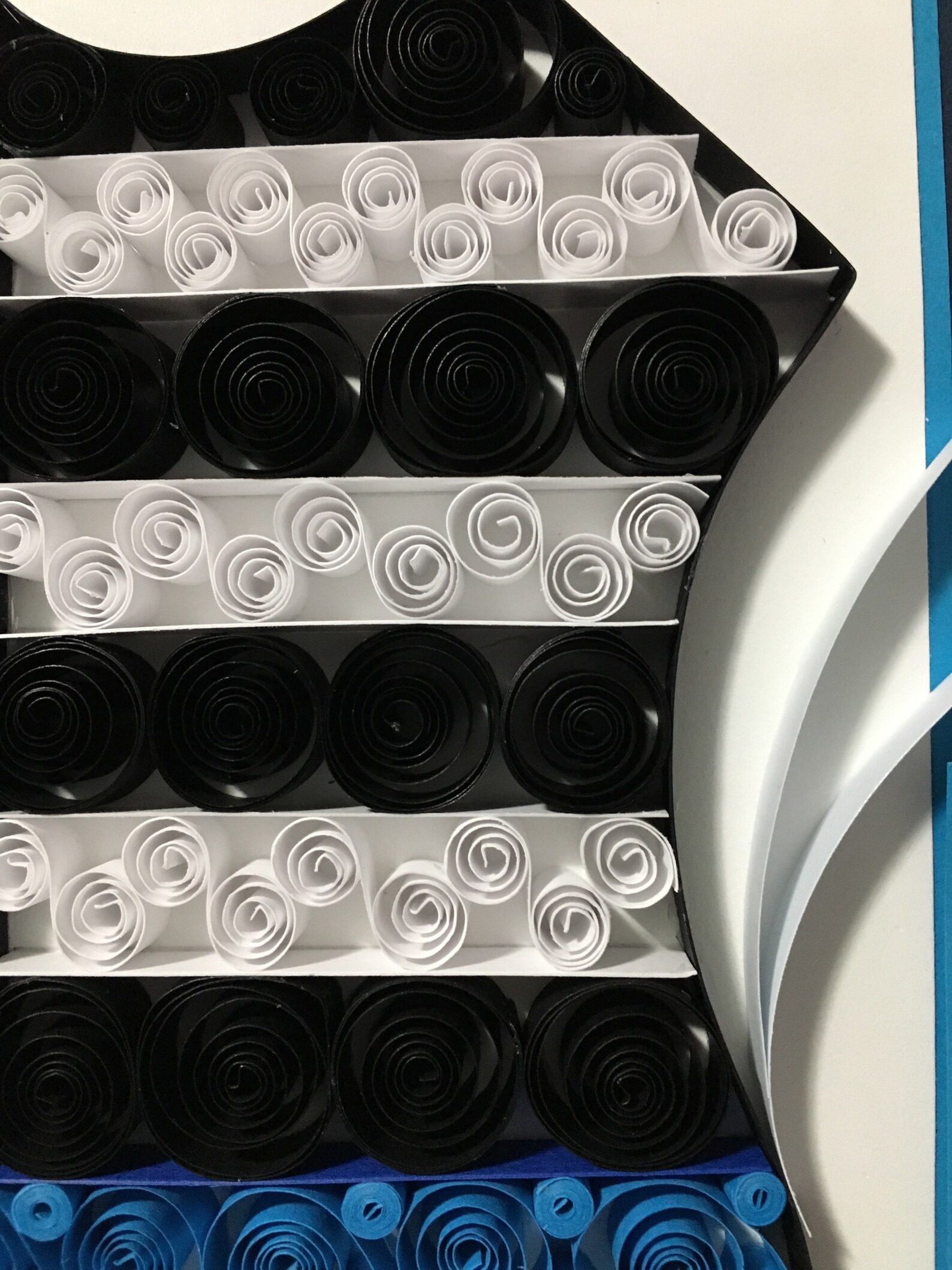 Police Badge Wall Art Quilled Police Officer Flag Shadow Box - Etsy