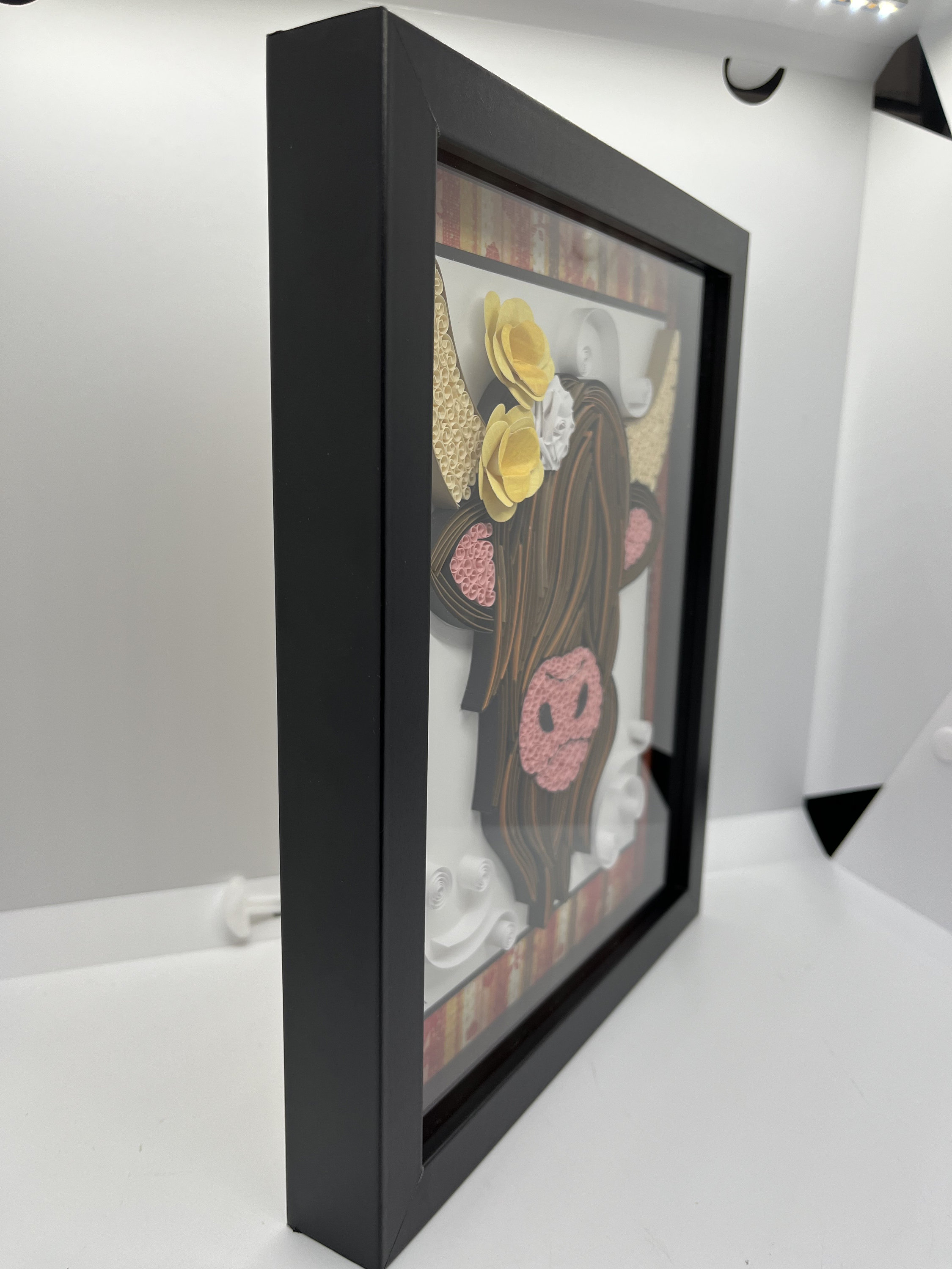 Rustic Highland Cow Quilling Art Country Home Decor Farm Themed Wall ...