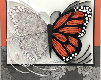 Quilled Monarch | Etsy