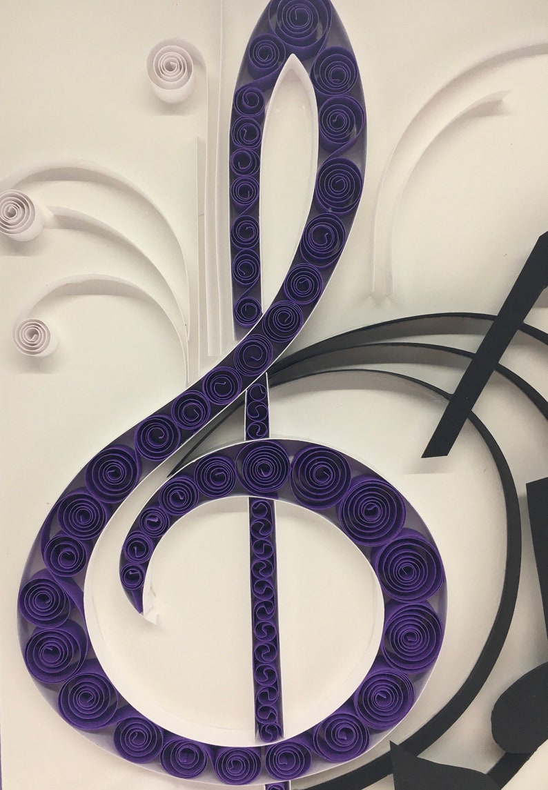 Treble Clef Music Note Framed Wall Art Room Decor Music - Etsy