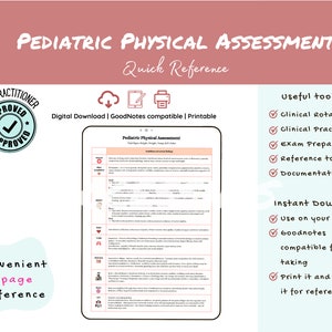 Pediatric Physical Assessment Guide Family Primary Care FNP, Pediatric ...