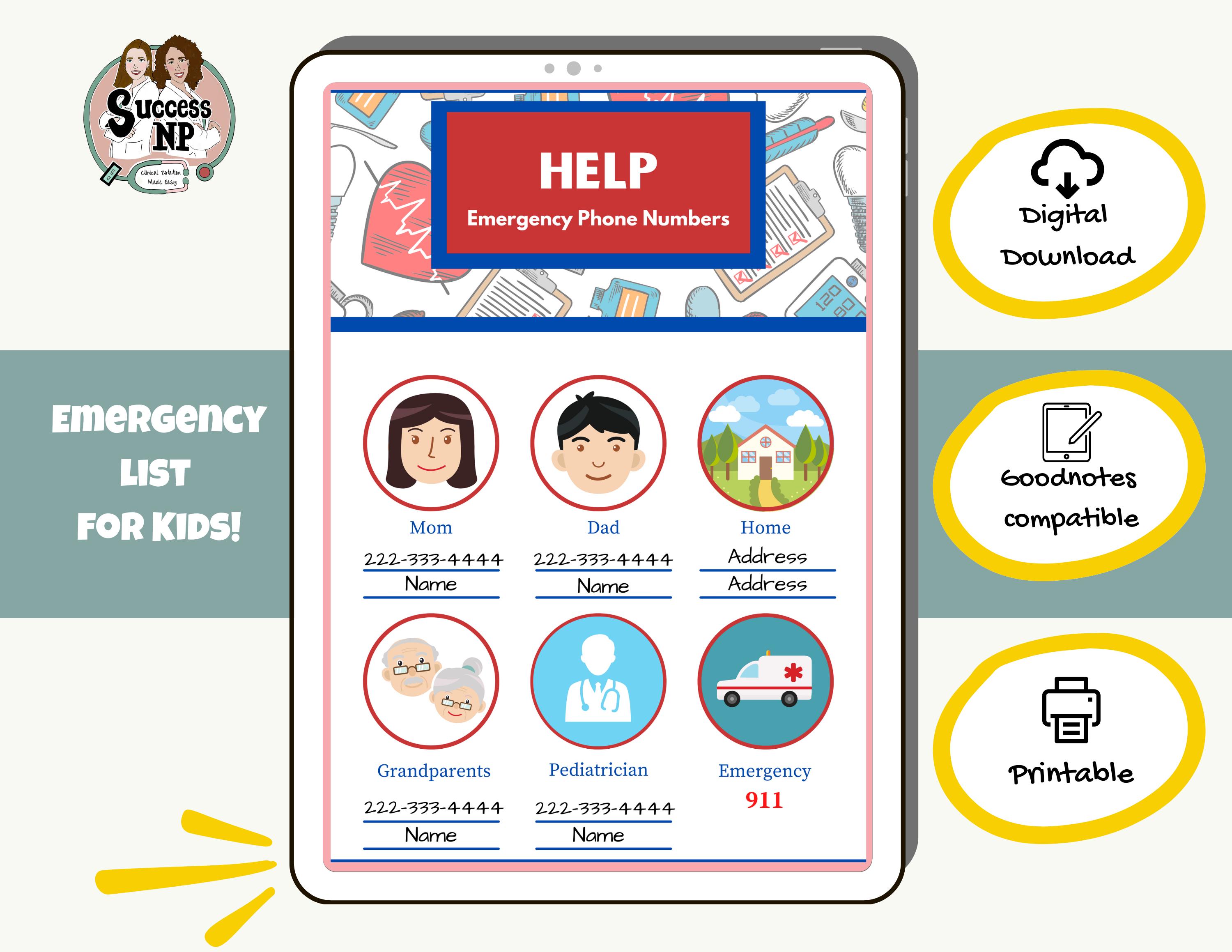 Emergency Phone Numbers List