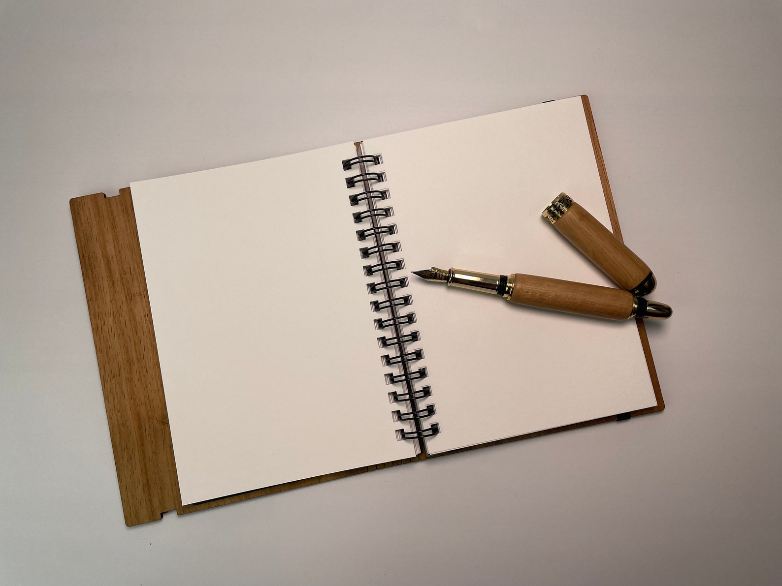 Wooden Notebook Cover Journal Cover Handmade With Personalized ...