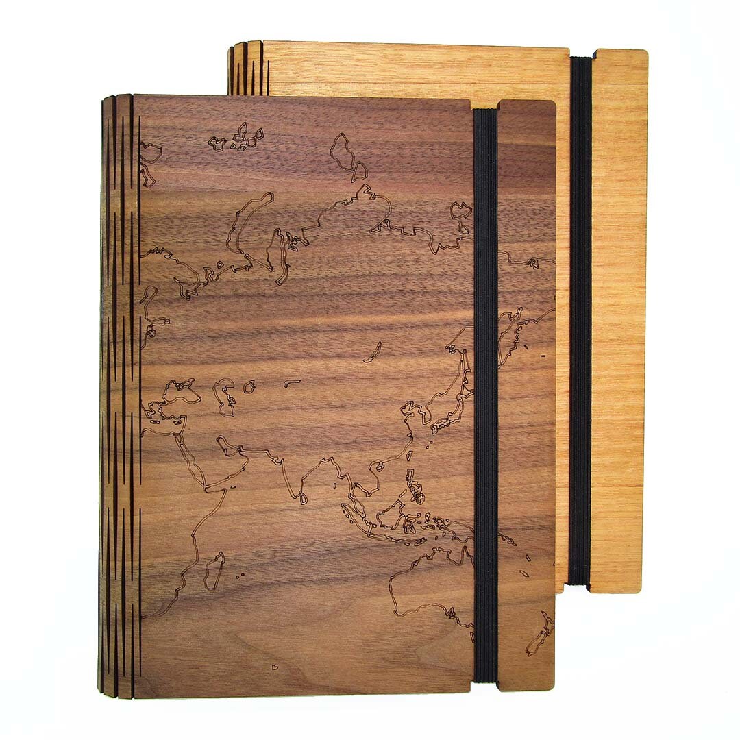 Wooden Notebook Cover Custom Engraved for A5 Notebooks Unique - Etsy ...