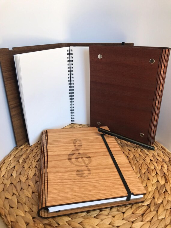 Wooden Notebook Cover Custom Engraved for A5 Notebooks Unique | Etsy