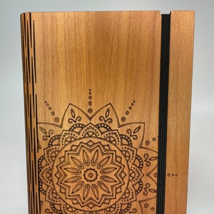 Wooden Notebook Cover Journal Cover Handmade With Personalized ...