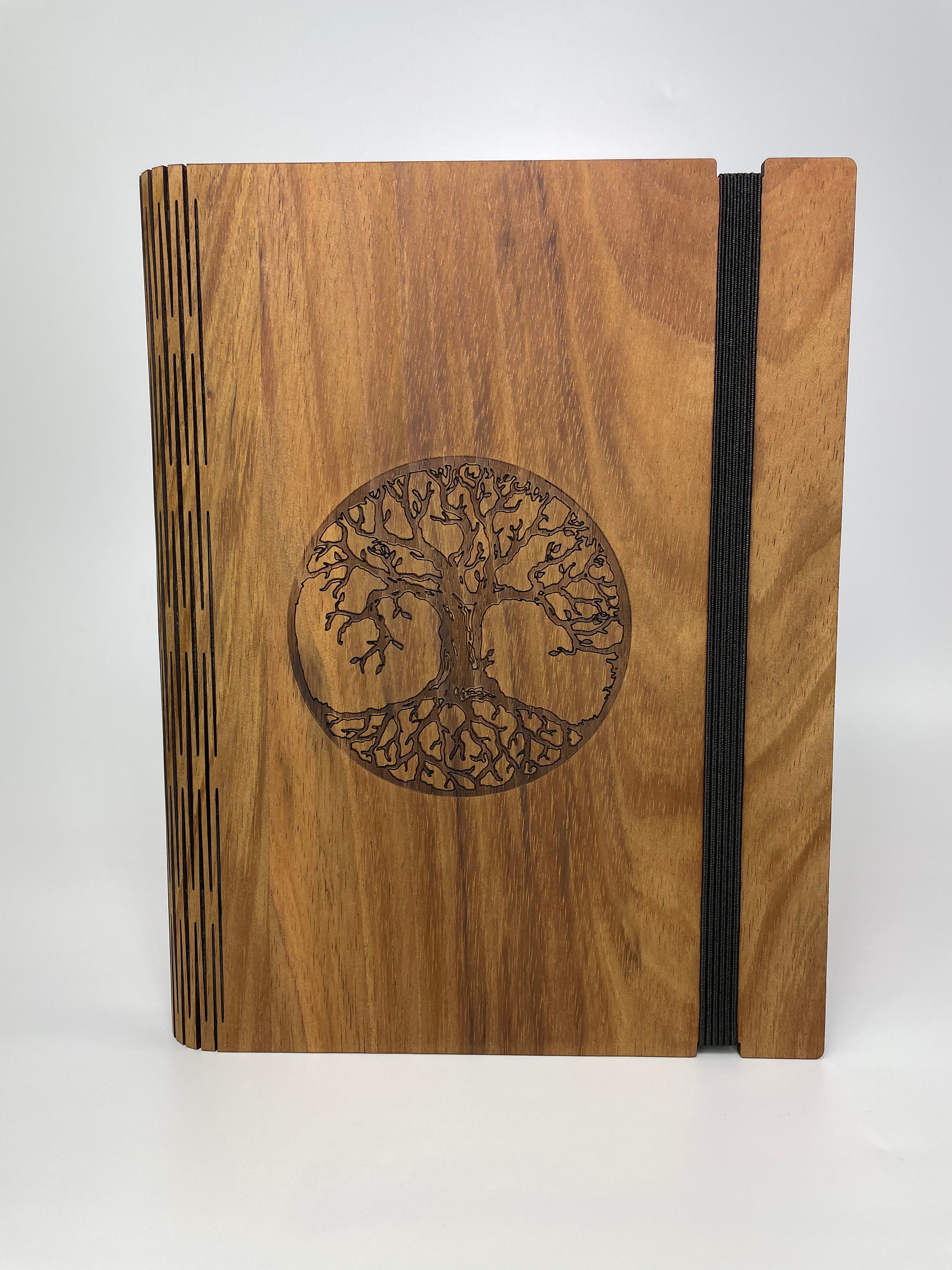 Wooden Notebook Cover Custom Engraved for A5 Notebooks Unique Gift Made ...