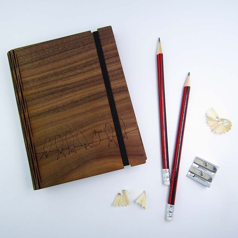 Wooden Notebook Cover Journal Cover Handmade With Personalized - Etsy