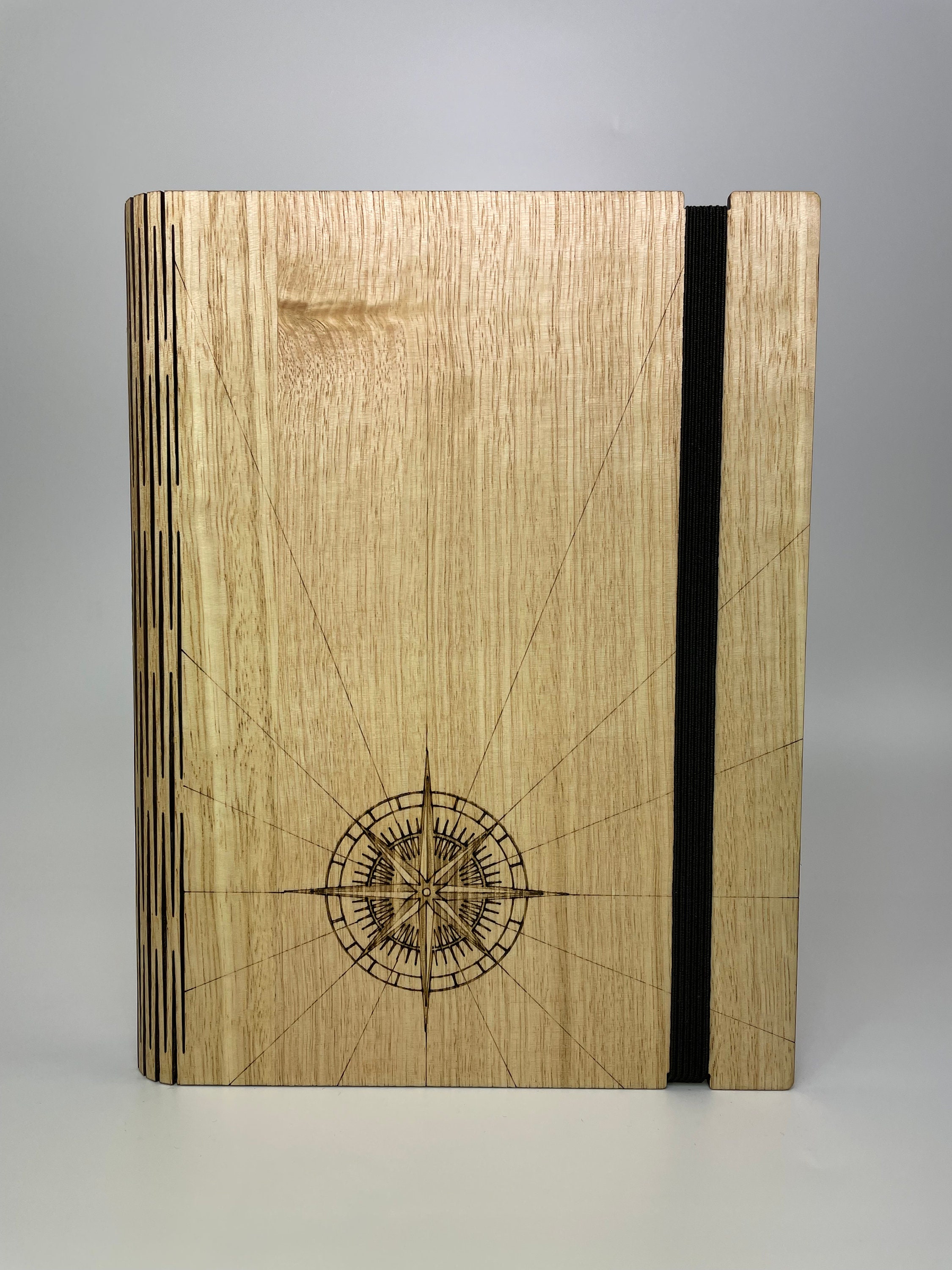 Wooden Notebook Cover Custom Engraved for A5 Notebooks Unique Gift Made ...