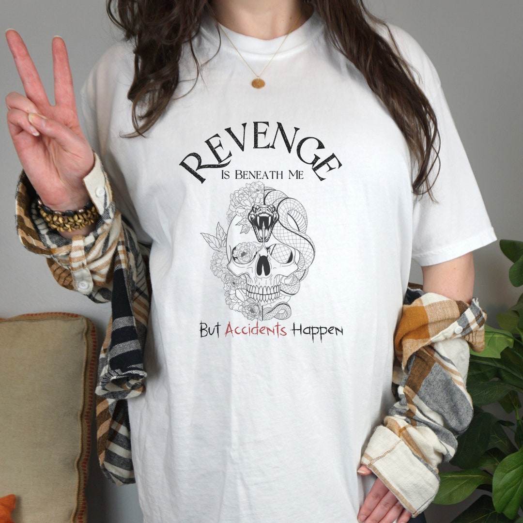 Revenge is Beneath Me, Revenge, Skull Shirt, Y2K Style, Unique Gifts - Etsy