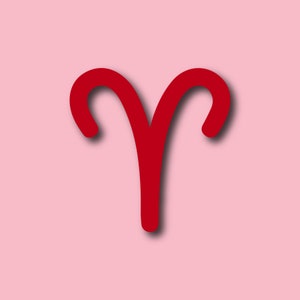 Aries Astrology Symbol Vinyl Car Decal - Etsy