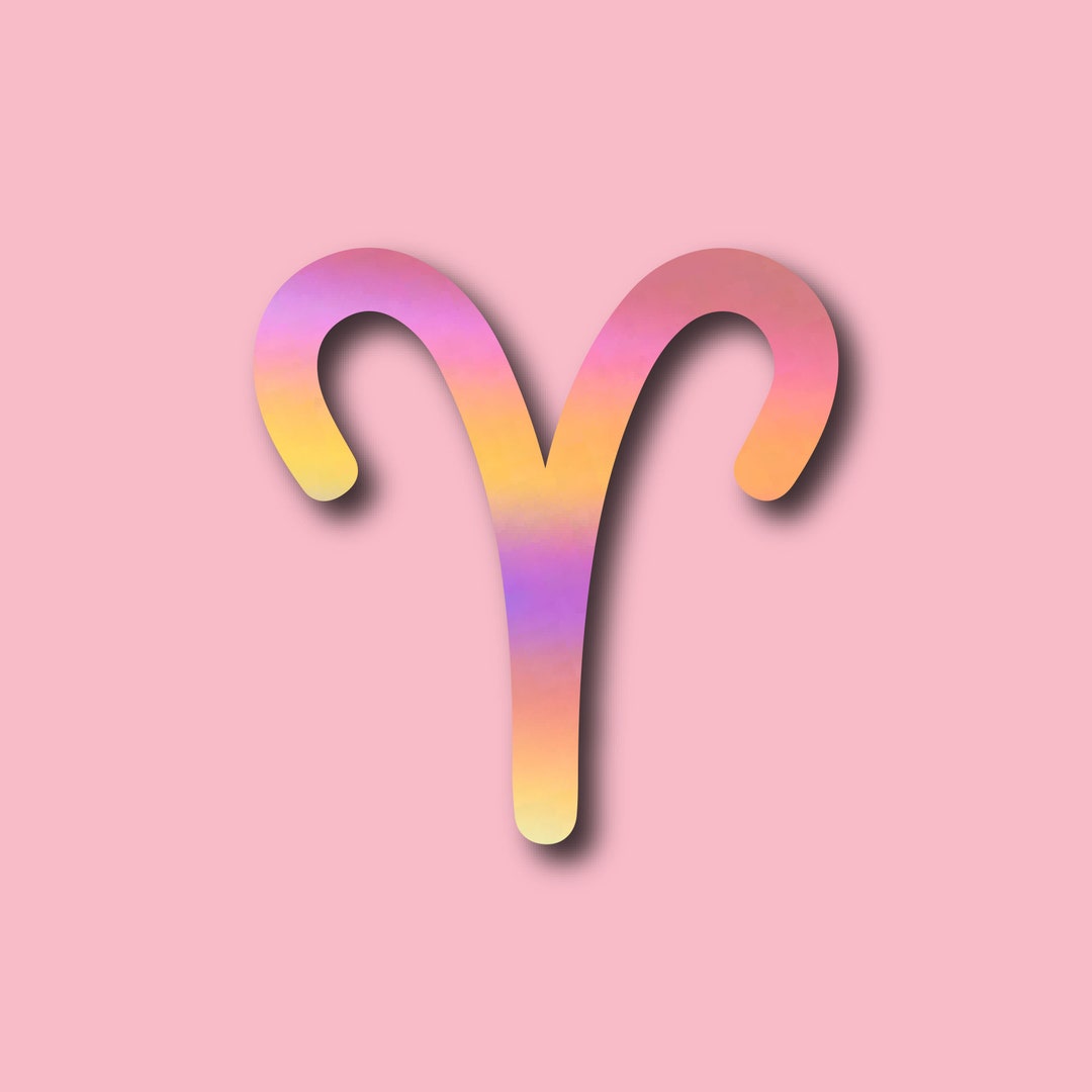 Aries Astrology Symbol Vinyl Car Decal - Etsy