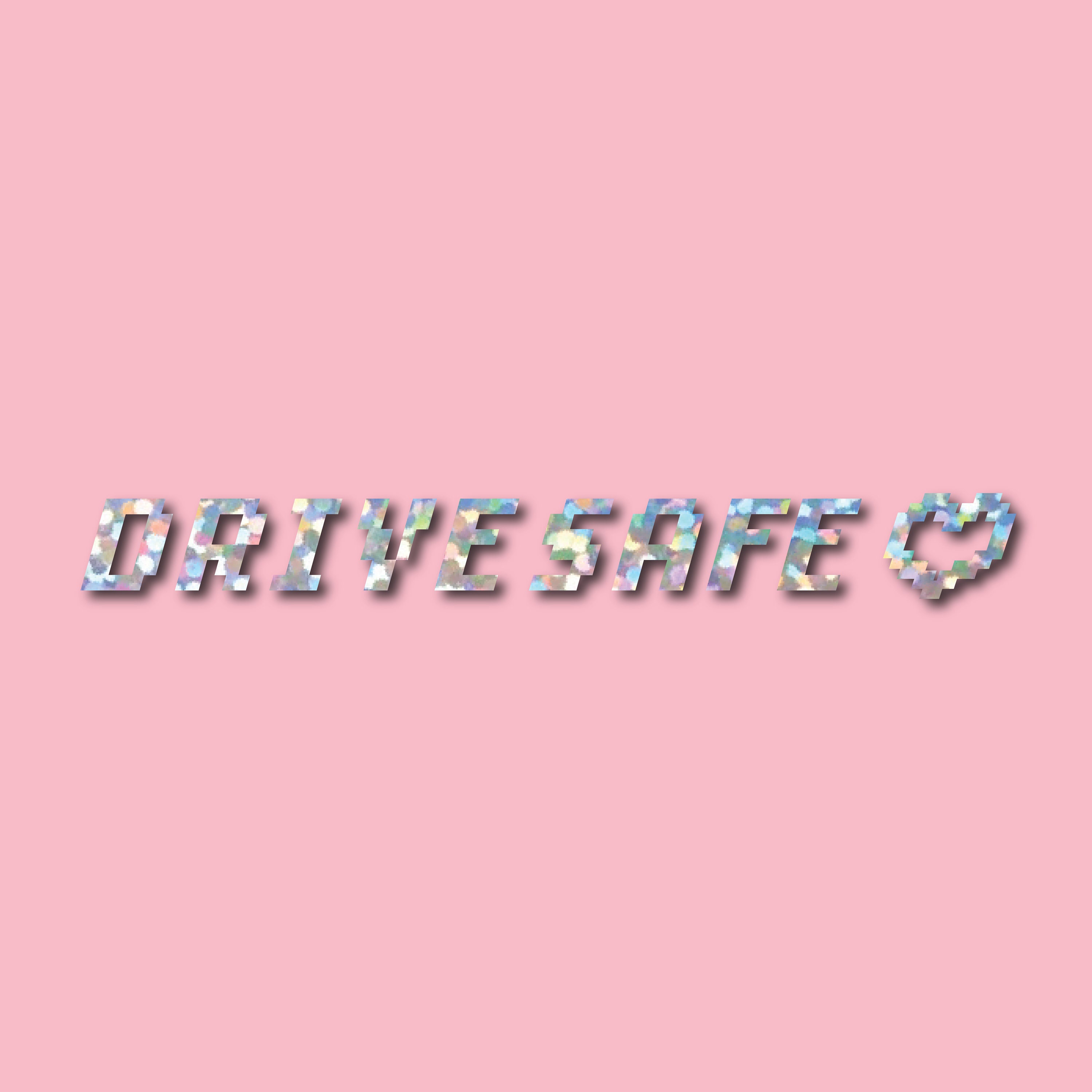 Pixel Drive Safe Vinyl Car Decal | Etsy