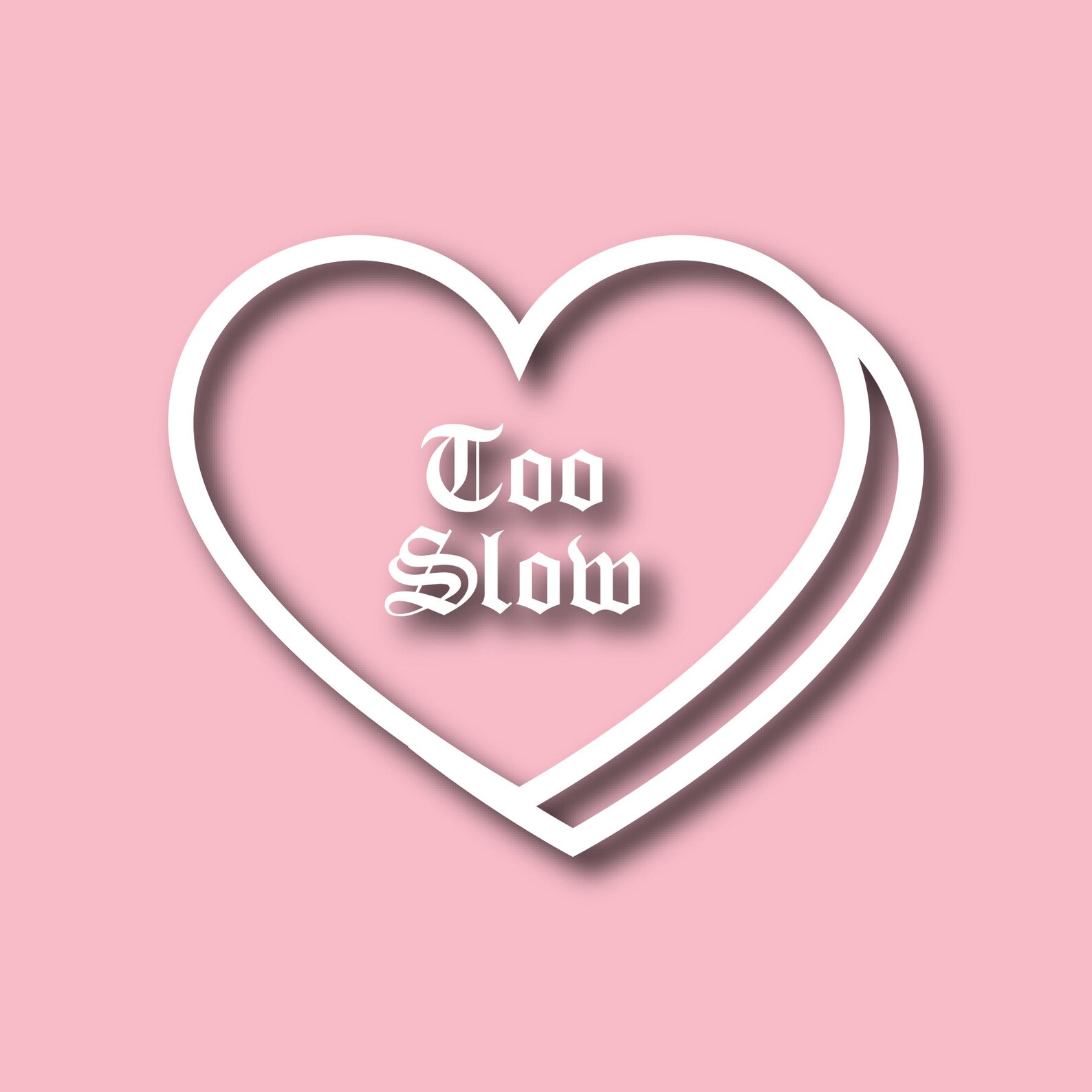 Gothra Too Slow Heart Vinyl Car Decal - Etsy